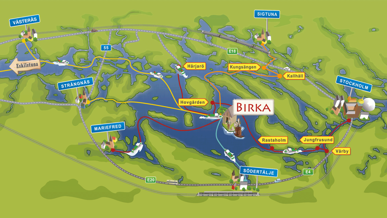 Travel with boat to Birka – Birka the Viking City